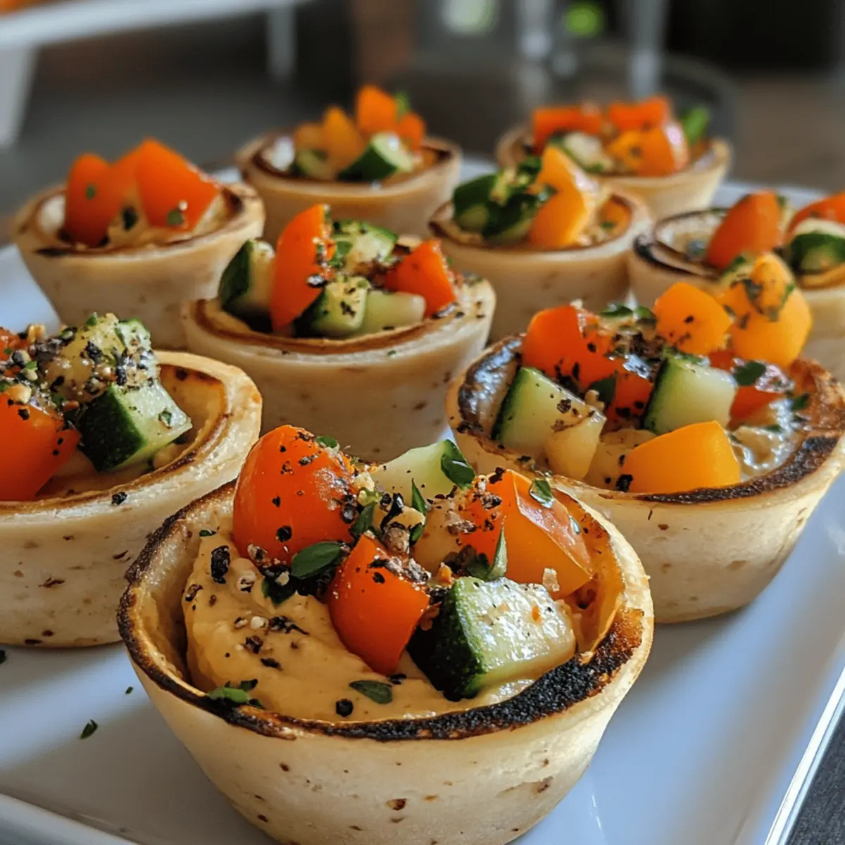 Ultimate Veggie Cups with Hummus recipe: Creamy, Delicious Bites