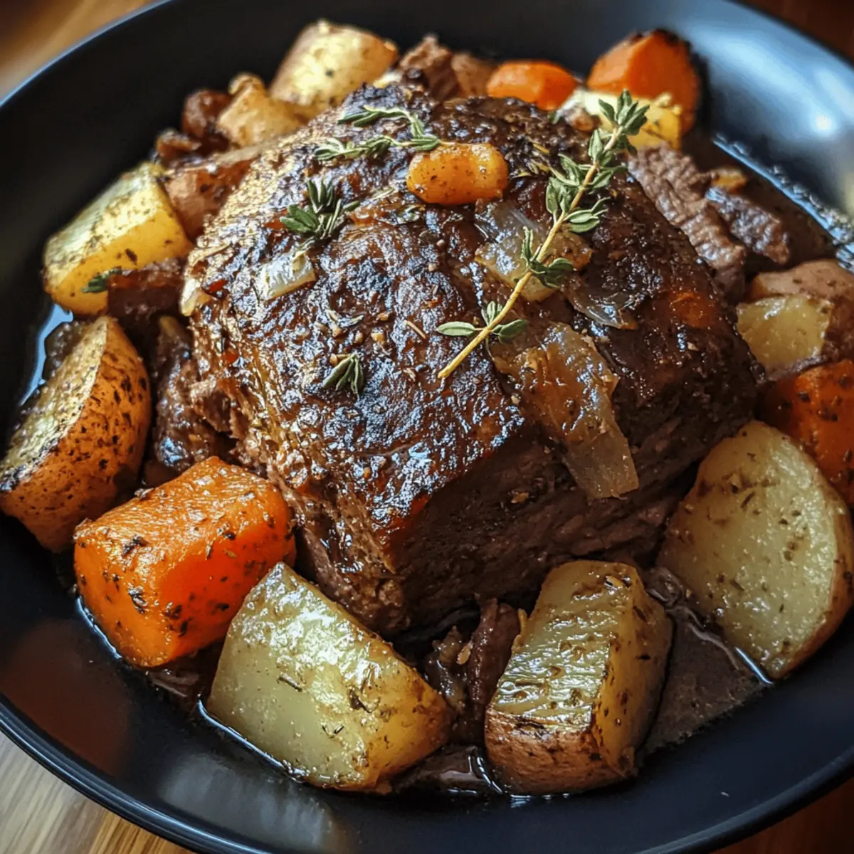 The Ultimate Juicy Comforting Beef Pot Roast with Root Vegetables