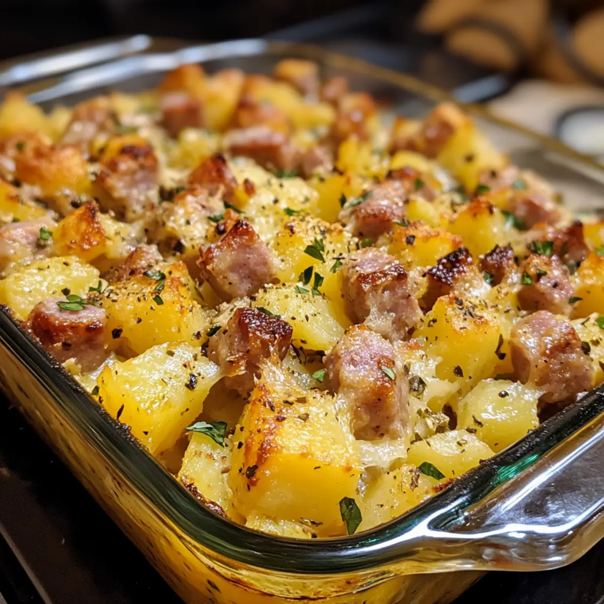 Ultimate Comforting Turkey Sausage and Diced Potato Casserole